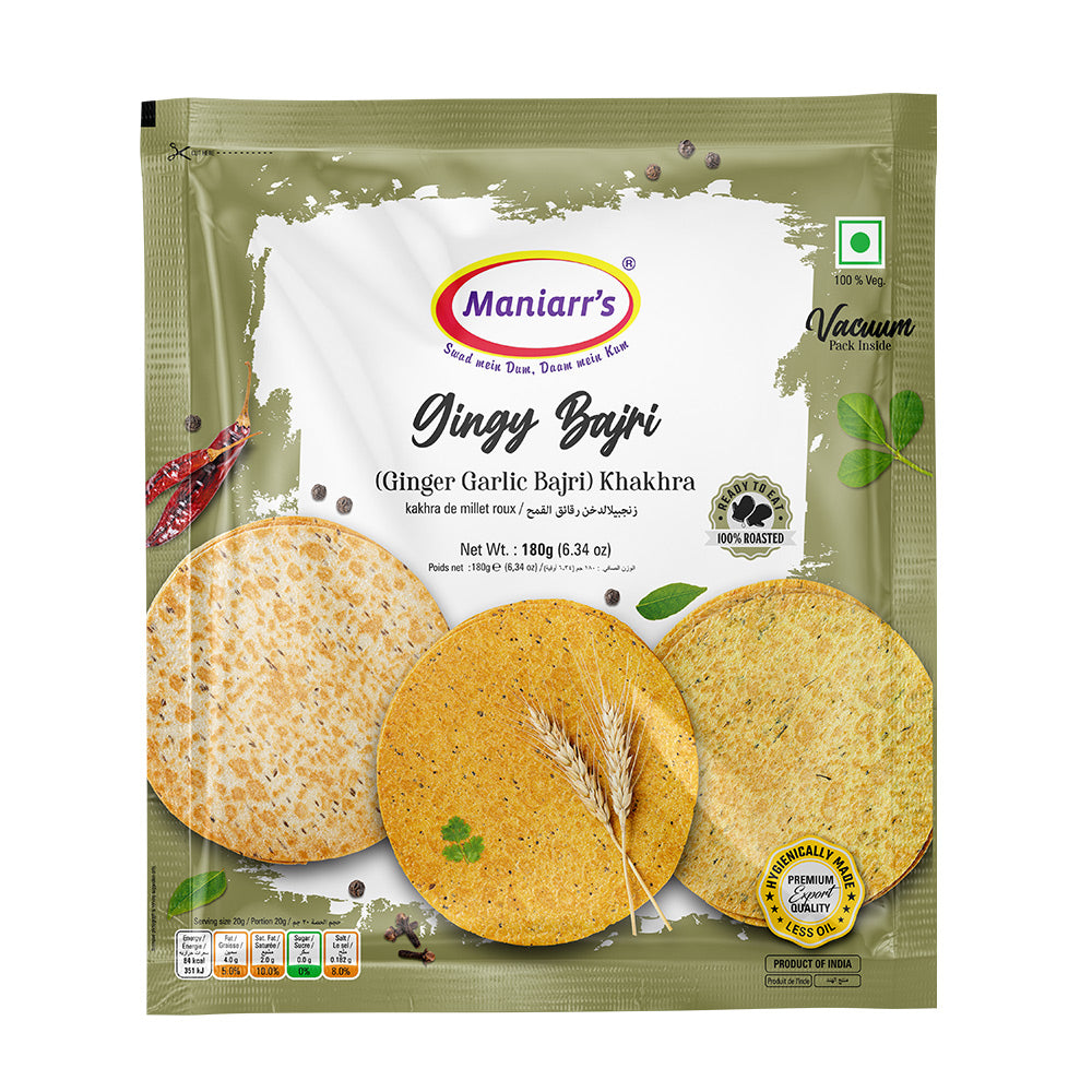 Gingy Bajri Khakhra Wheat Chips – Maniarrs