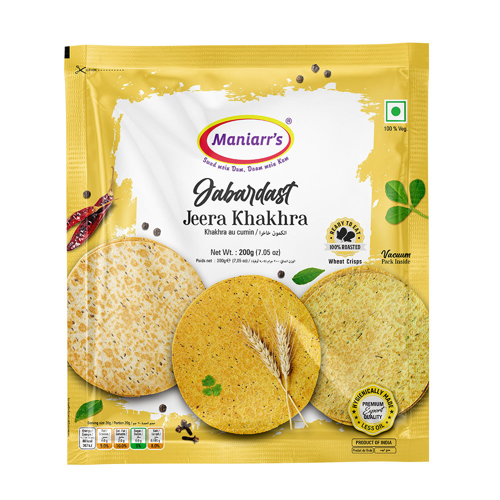 Get Jeera khakhra at Best Price | Maniarr’s khakhra – Maniarrs